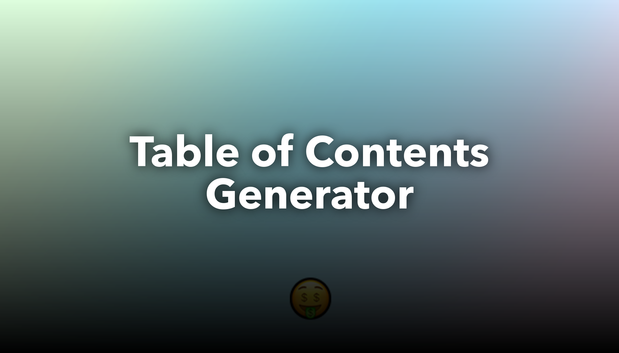 Table Of Contents Generator Nichesss